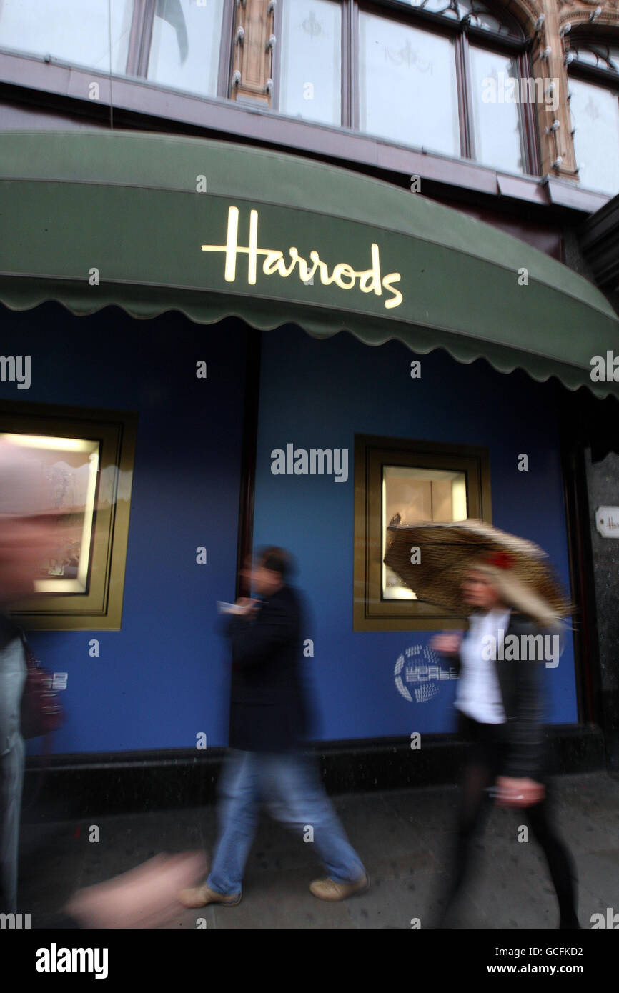 A general view of the Harrods department store in London. The ...