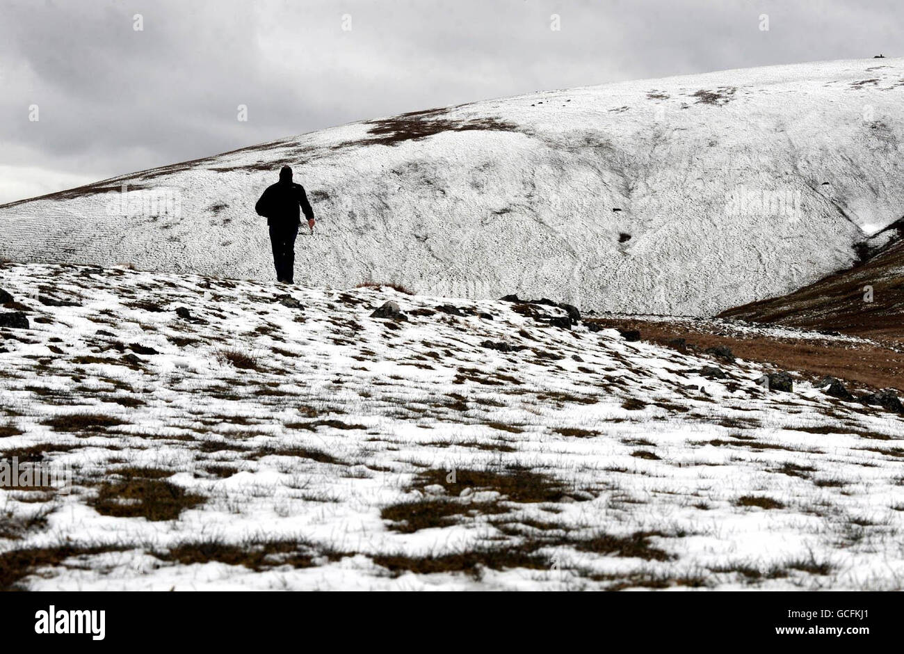 A Lake District fell walker finds some late snowfalls has covered the ...