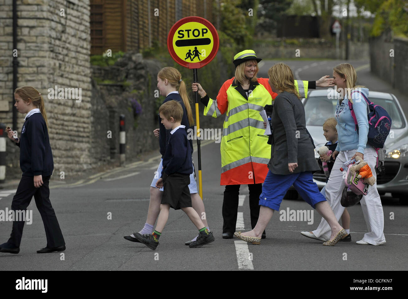 Lollipop cam to help school crossing patrols hi-res stock photography ...