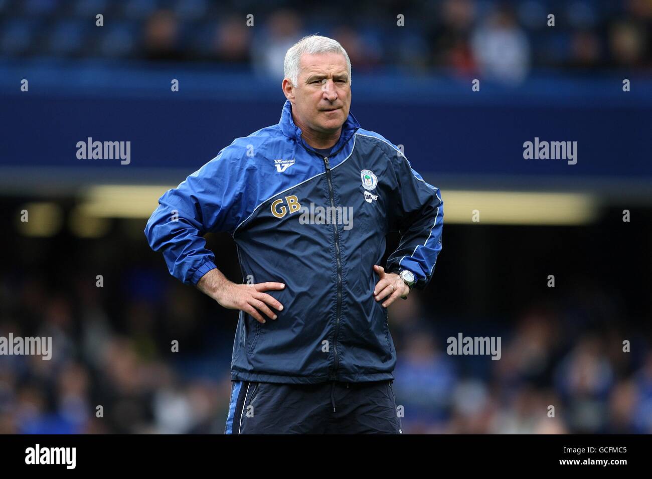 Wigan athletic first team coach graham barrow hi-res stock photography ...