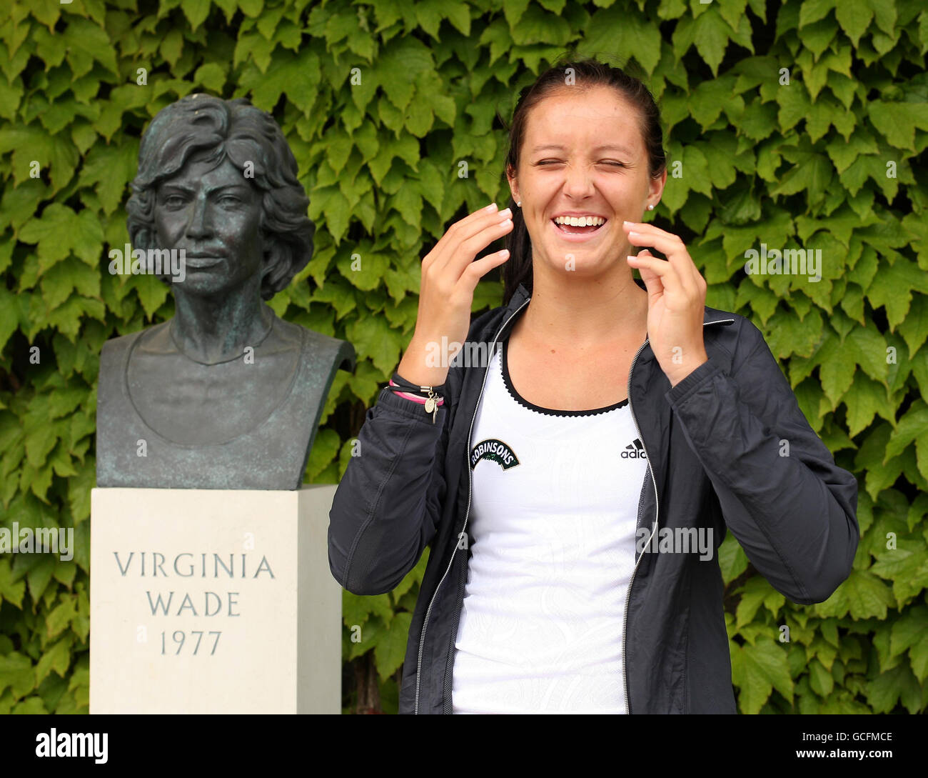 Laura Robson making an appearance at Wimbledon today to celebrate the ...