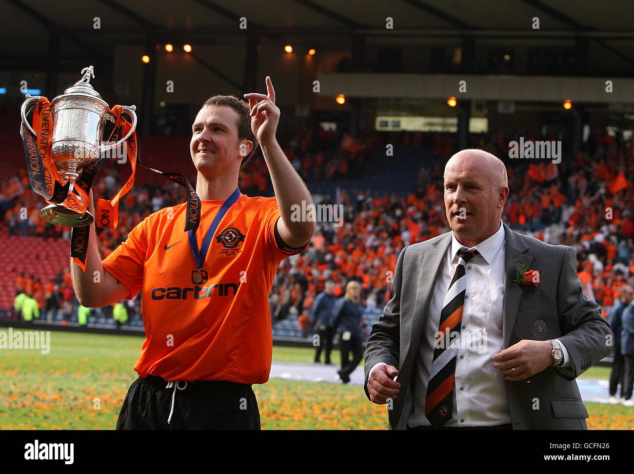 Football celebration active nation scottish cup hi-res stock ...