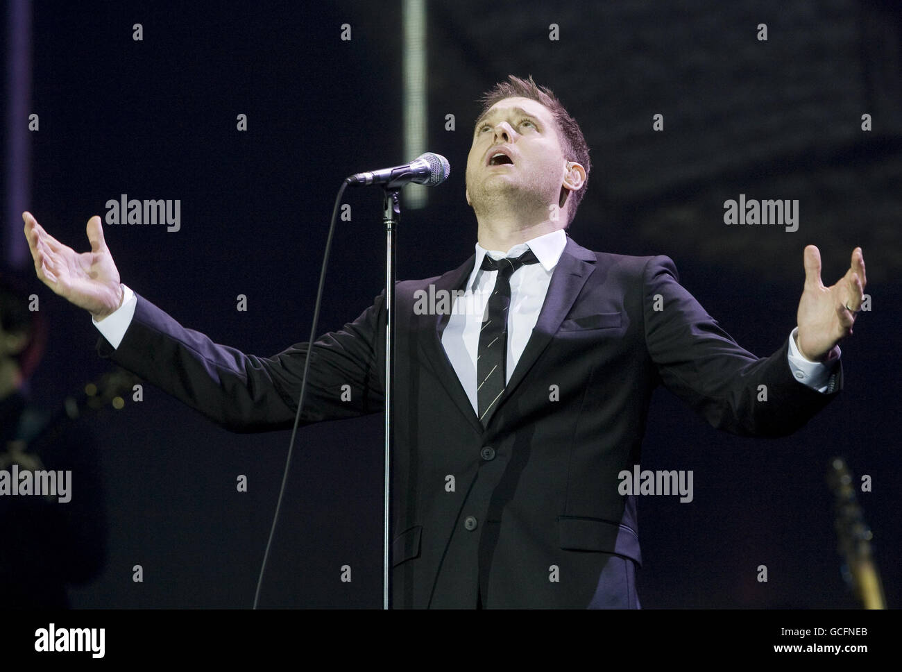 Michael Buble in concert - London Stock Photo - Alamy