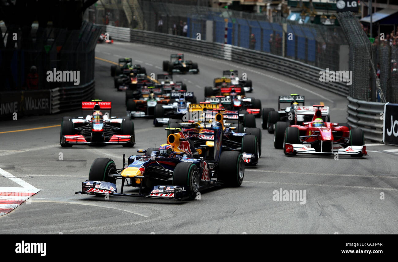 Red bulls mark webber monaco grand prix circuit de monaco hi-res stock ...