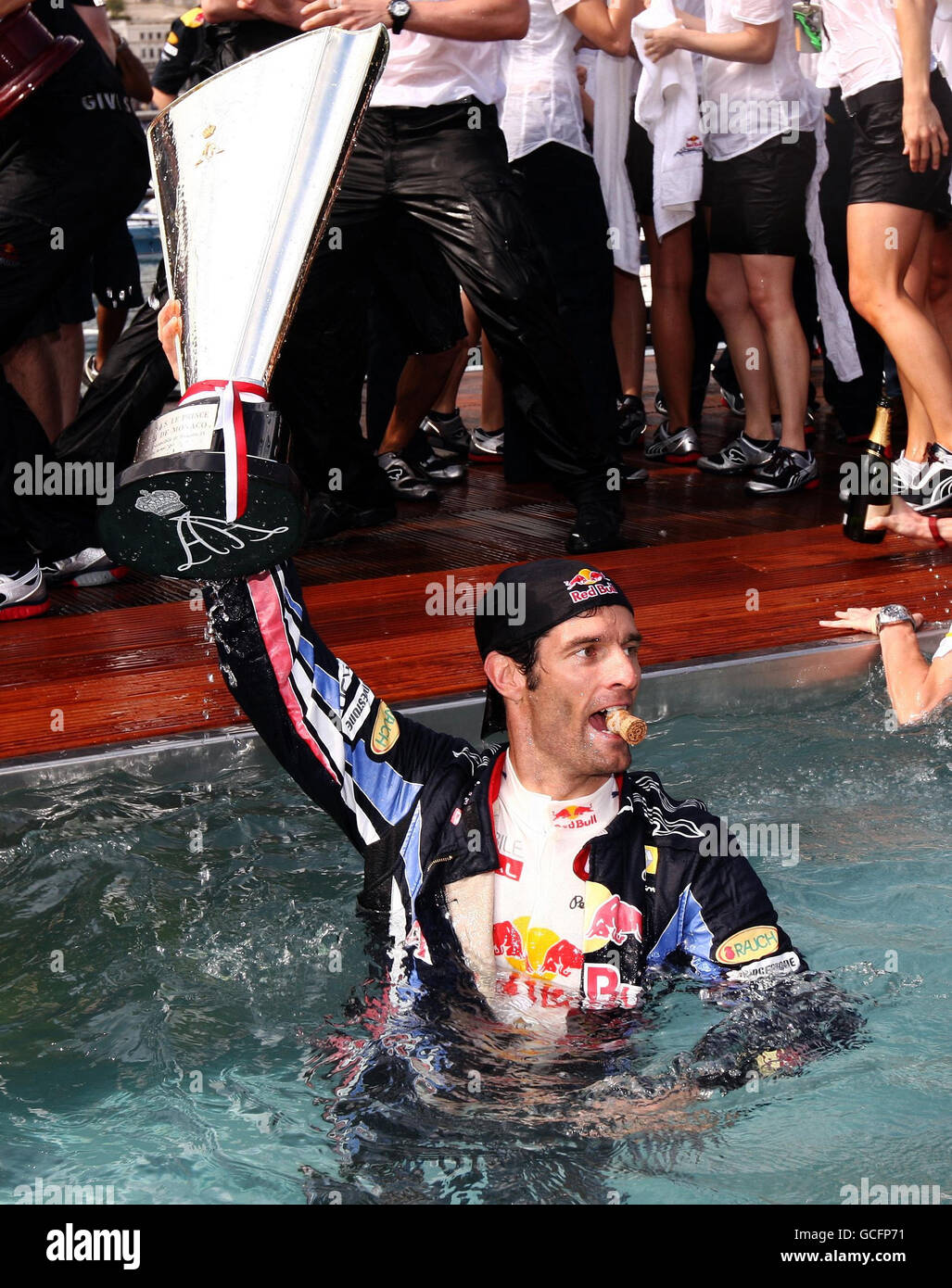 Red bulls mark webber monaco grand prix circuit de monaco hi-res stock ...