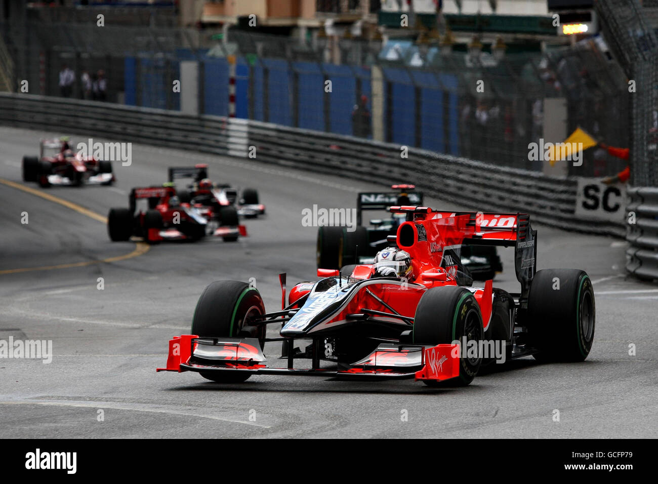 Virgin Racing's Timo Glock during the Monaco Grand Prix at the Circuit ...