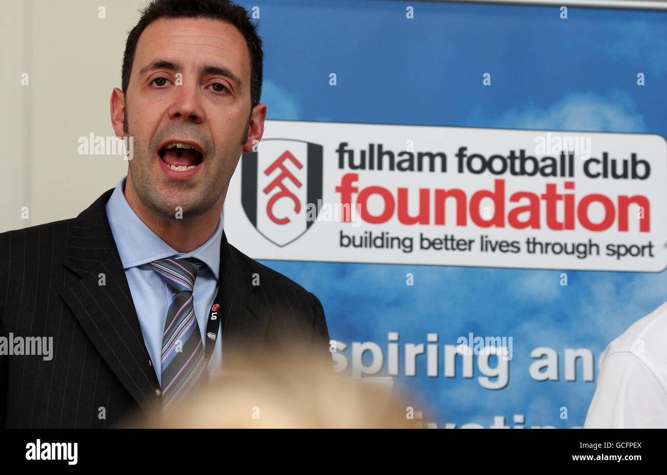 Steven Day, Chief Executive Officer talks at Motspur Park training ...