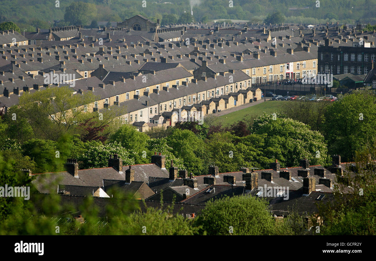 Pakistan shooting. A general view of the town of Nelson, Lancashire ...
