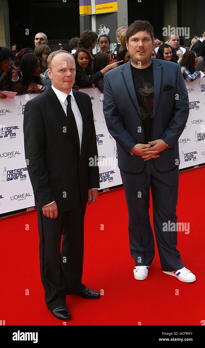 Mark Wooton (right) arriving for the 2010 National Movie Awards at the ...