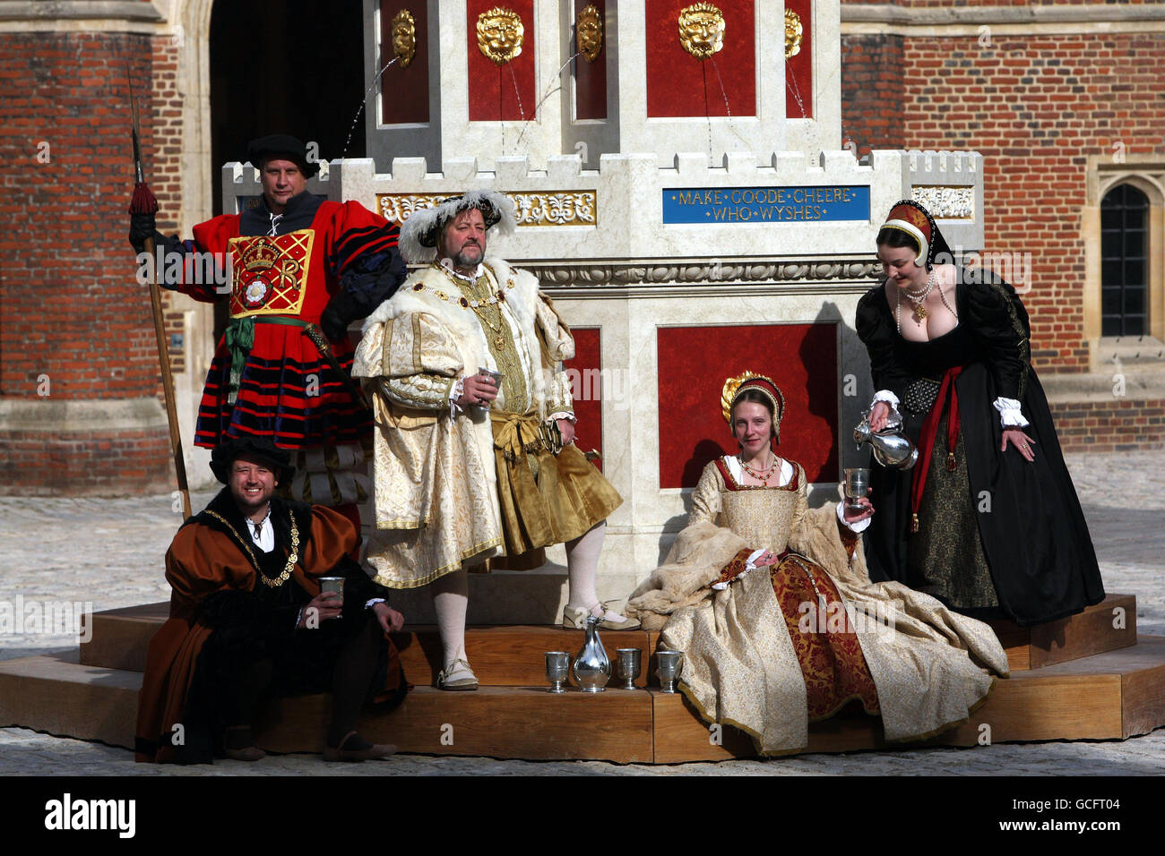 Henry VIII's wine fountain recreated Stock Photo - Alamy