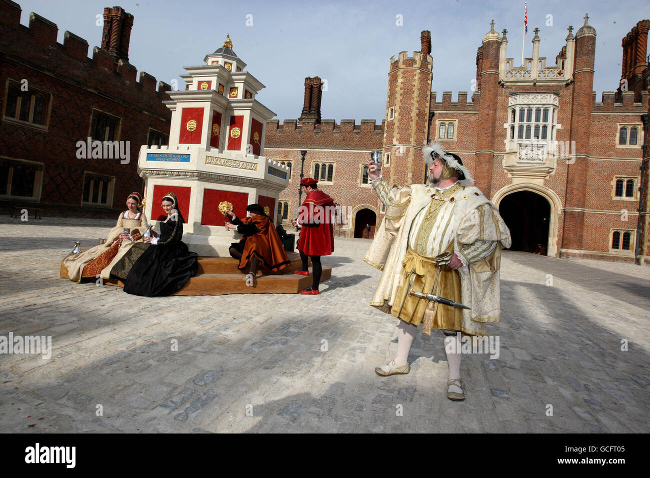 Henry VIII's wine fountain recreated Stock Photo - Alamy