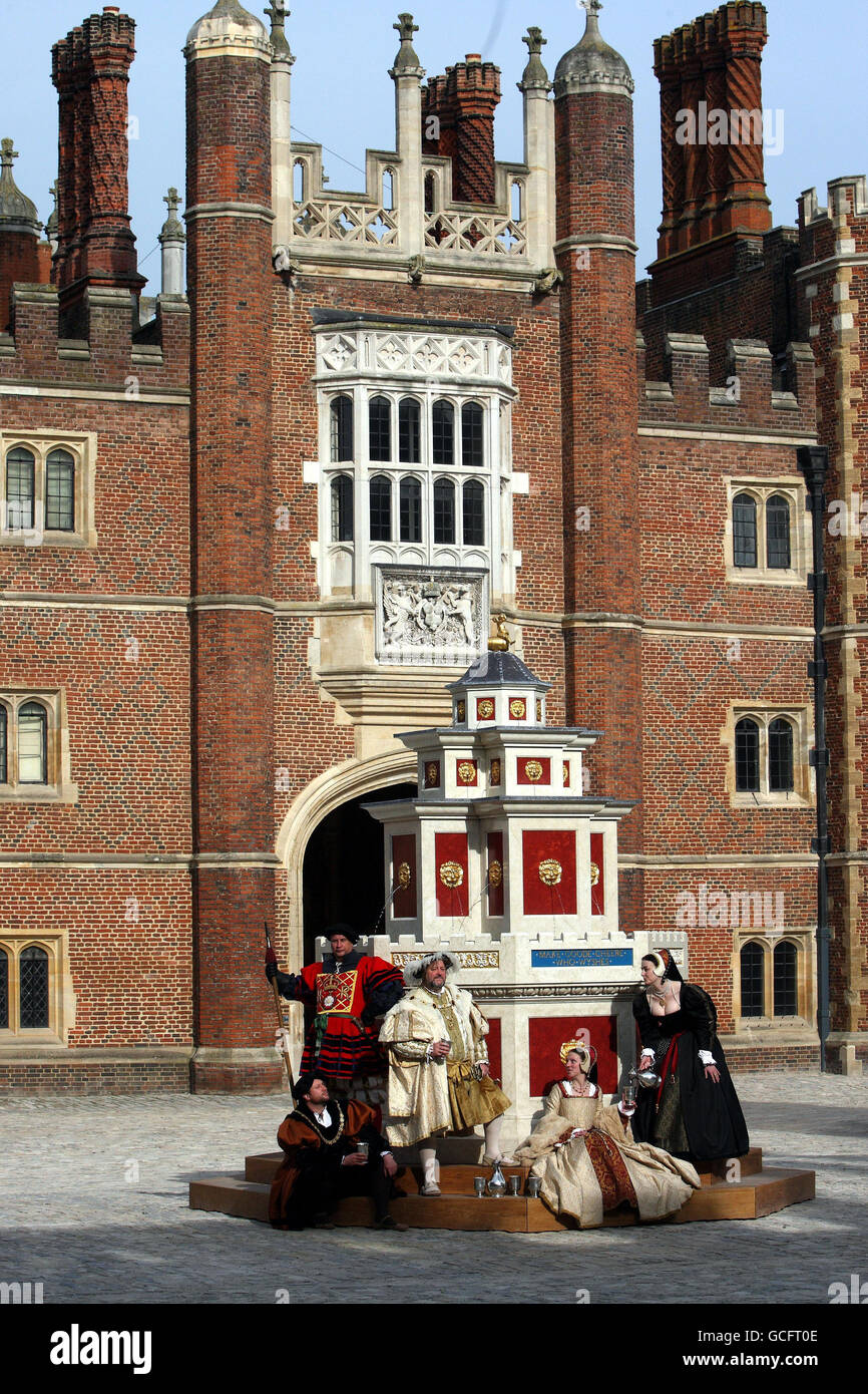Henry VIII's wine fountain recreated Stock Photo - Alamy