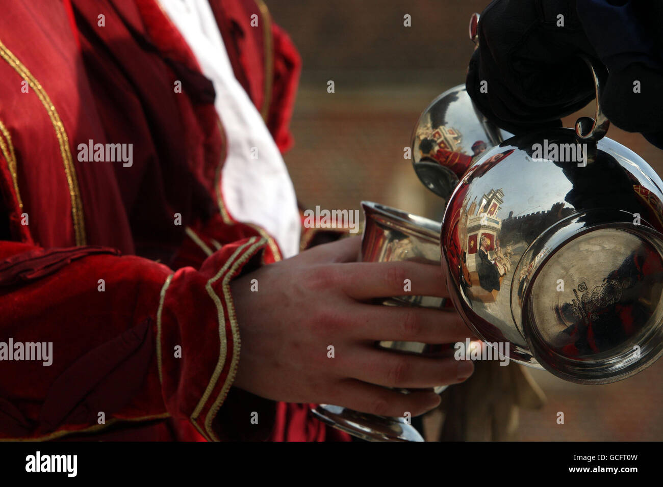 Henry VIII's wine fountain recreated Stock Photo - Alamy