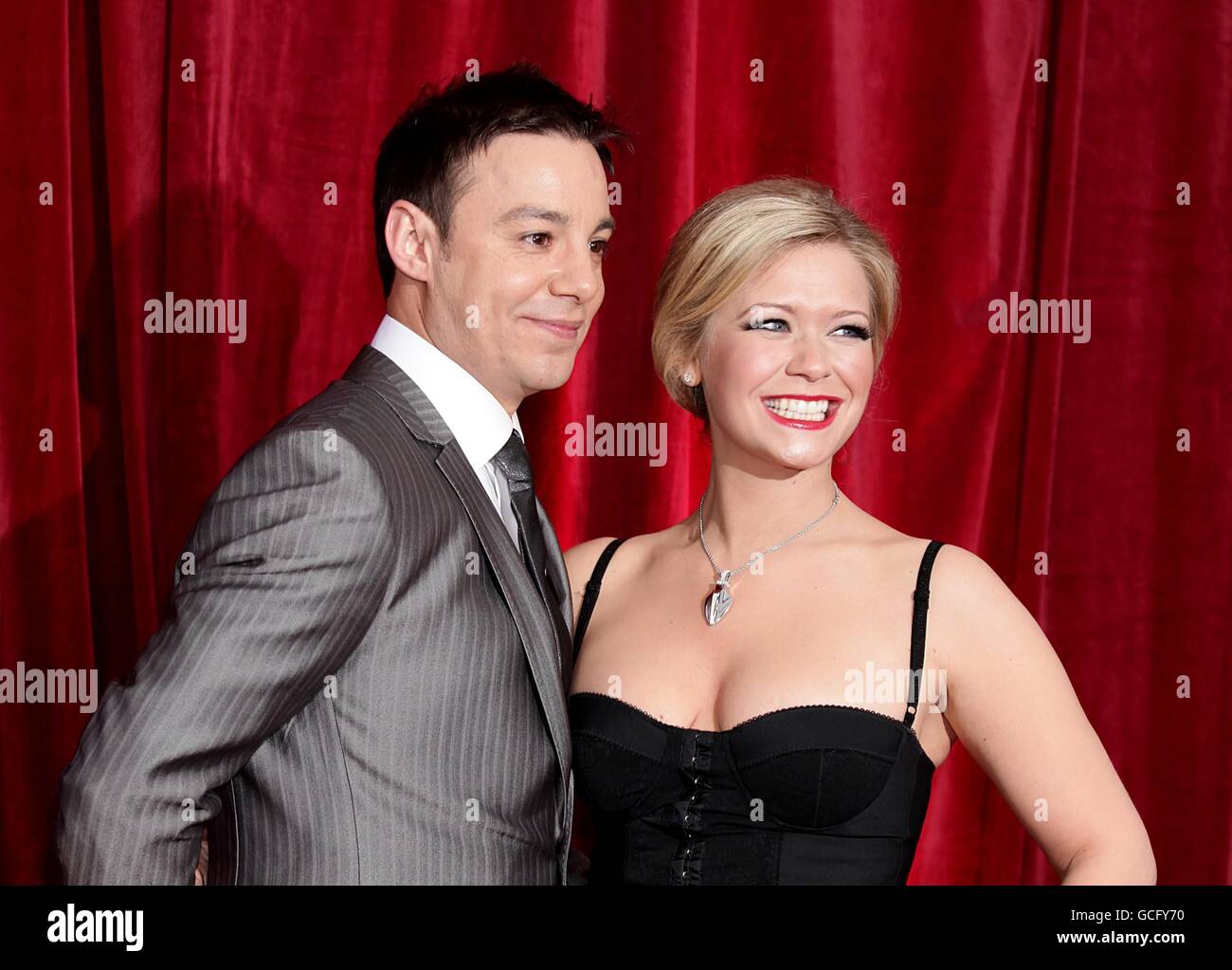 Jason King And Suzanne Shaw Arriving For The 2010 British Soap Awards