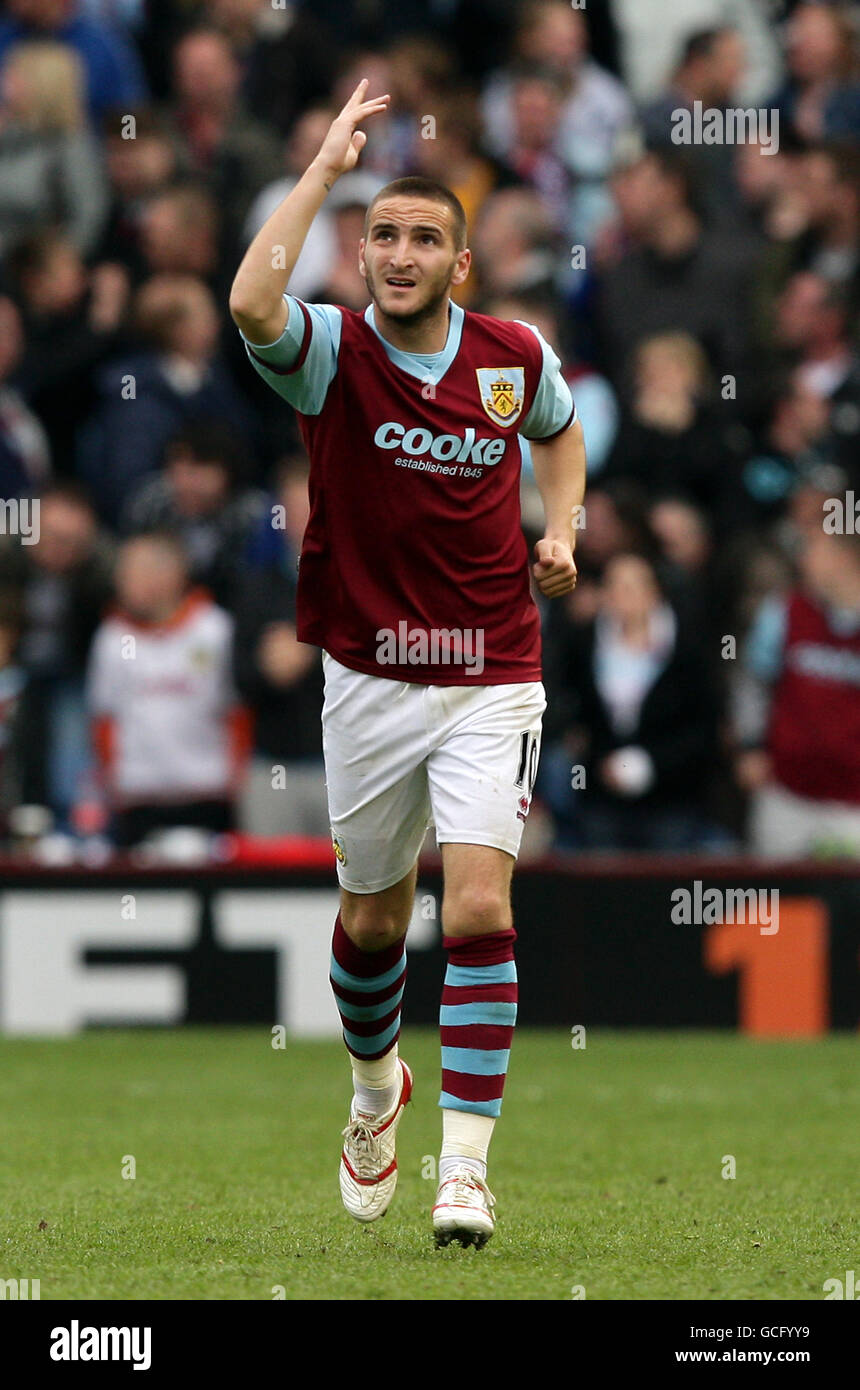 Burnley's Martin Paterson celebrates scoring their third goal Stock ...