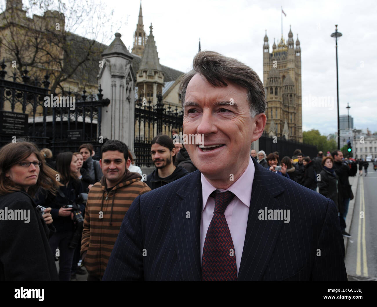 Lord Mandelson leaves the House of Commons in London Stock Photo - Alamy