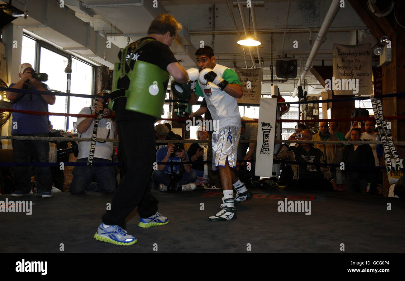 Boxing - Amir Khan Media Workout - Trinity Boxing Club - New York ...