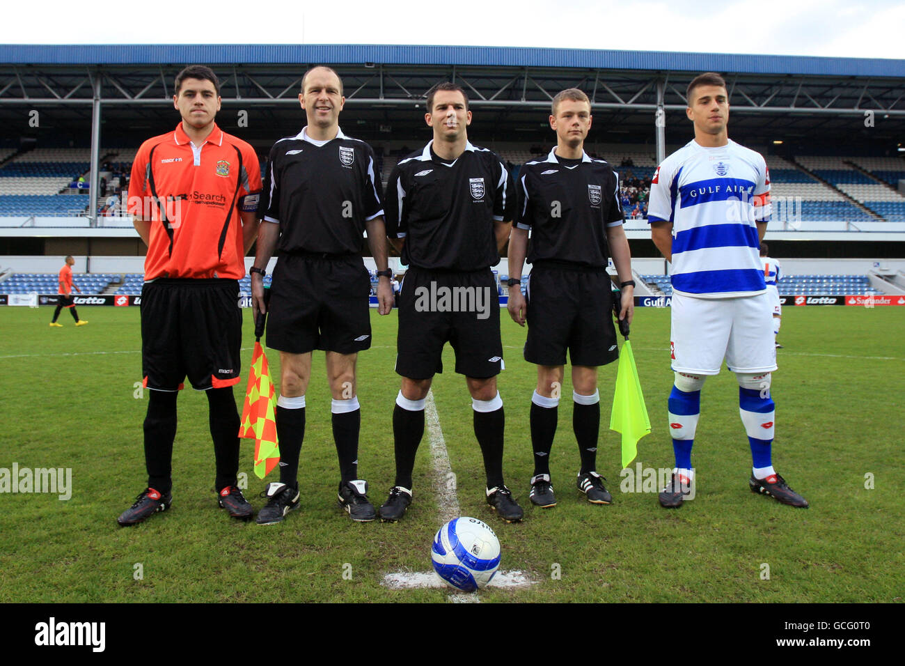 Stockport County's captain Sam Barnes poses for a pre match photo with ...