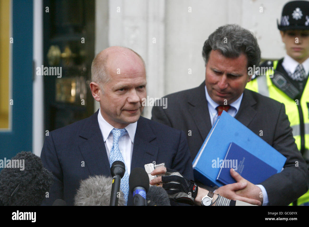 The Conservative Party's Shadow Foreign Secretay William Hague and ...