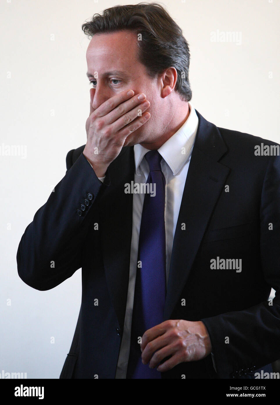Prime Minister David Cameron during a visit to Fort George near ...
