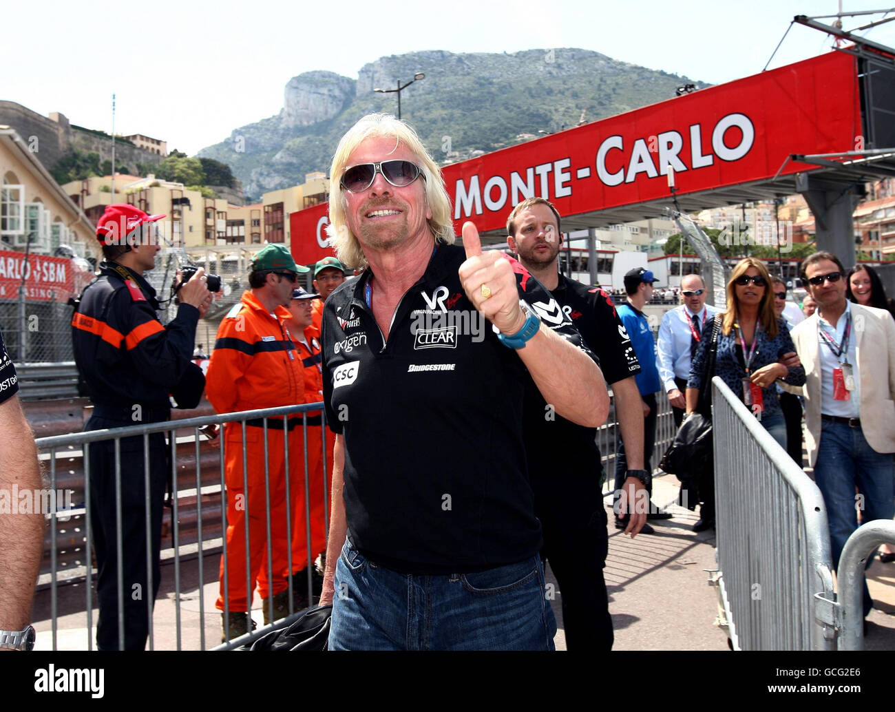 Virgin Racing owner Sir Richard Branson at the Circuit de Monaco, Monte ...