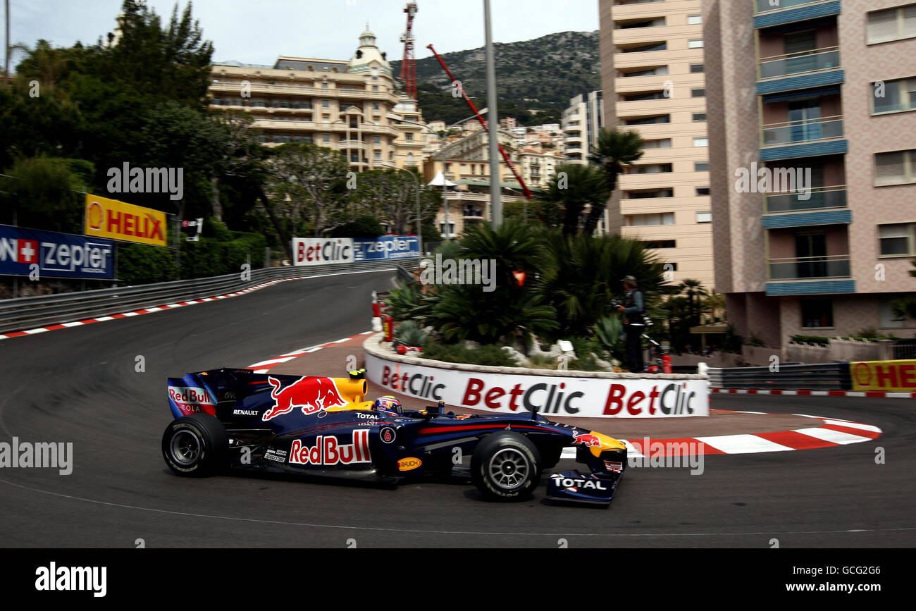 Red bulls mark webber monaco grand prix circuit de monaco hi-res stock ...