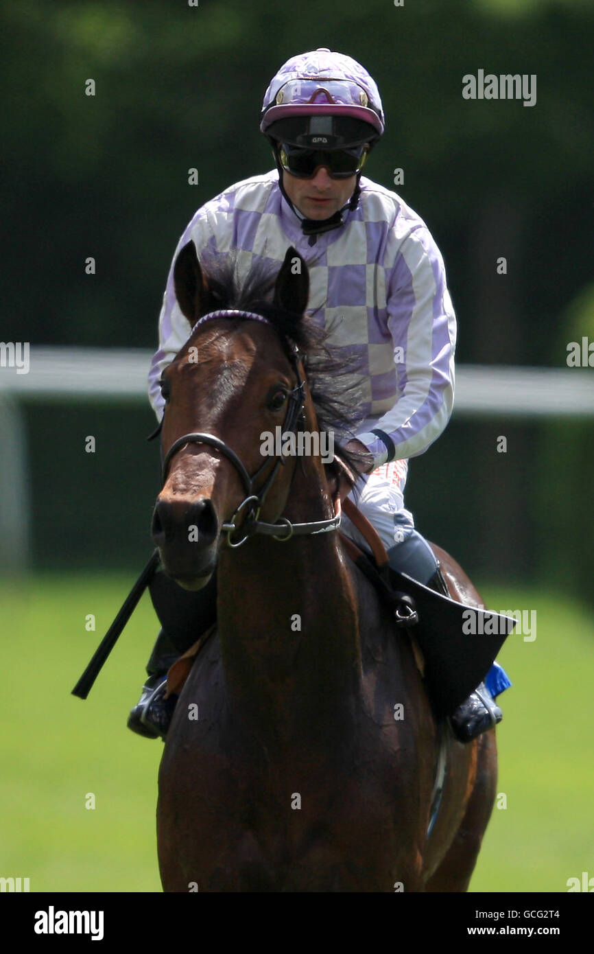 Horse Racing - Nottingham Racecourse. Jockey Dane O'Neill on Final Turn ...