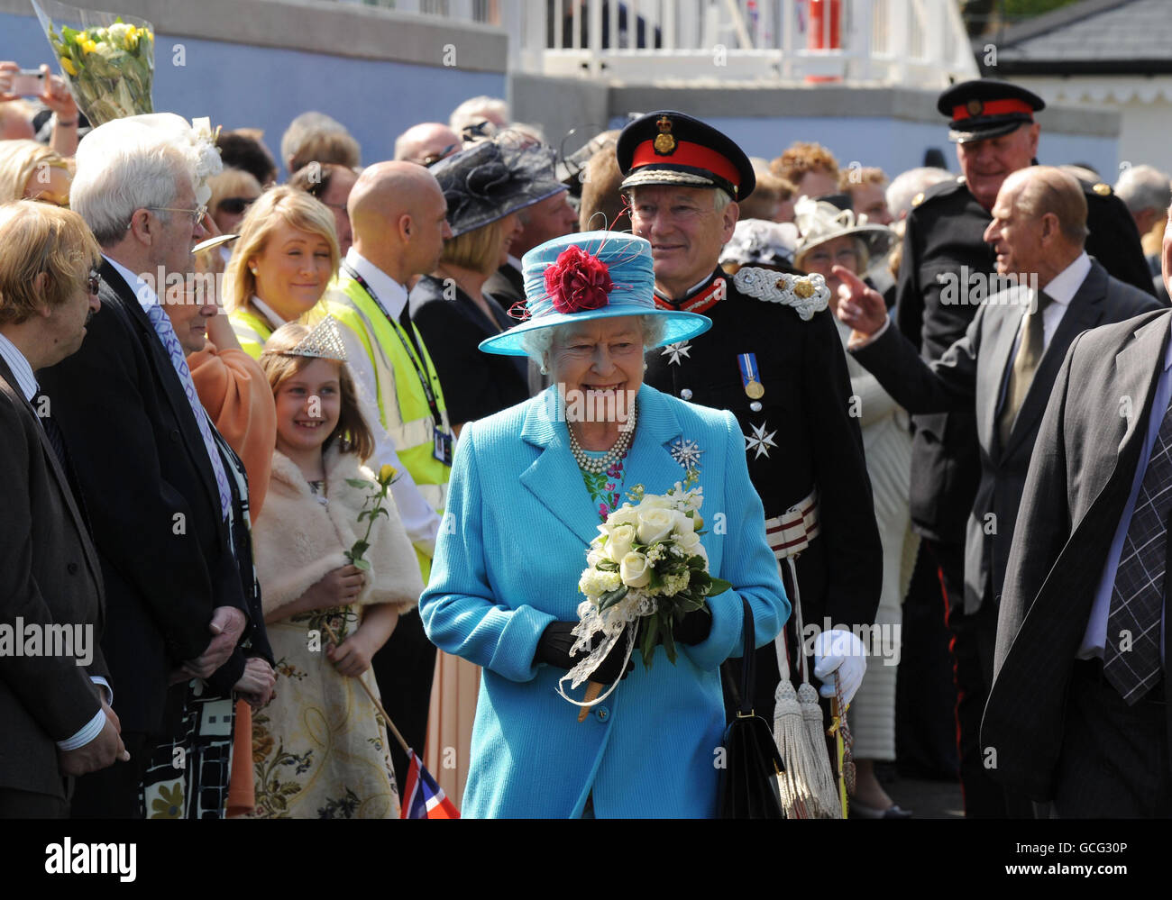 Queen Elizabeth II arrives in Scarborough, North Yorkshire where she ...