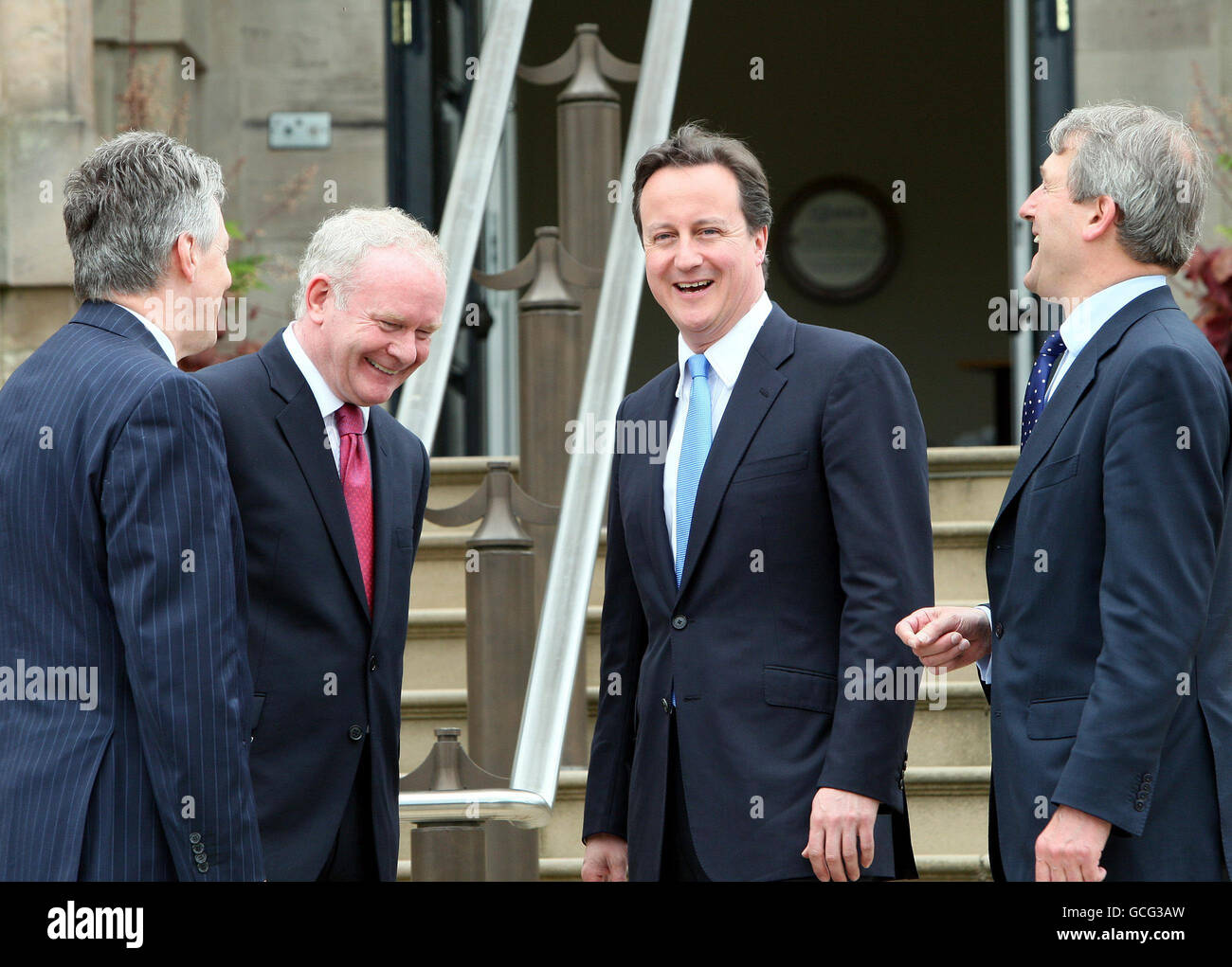 David Cameron visits Northern Ireland Stock Photo - Alamy