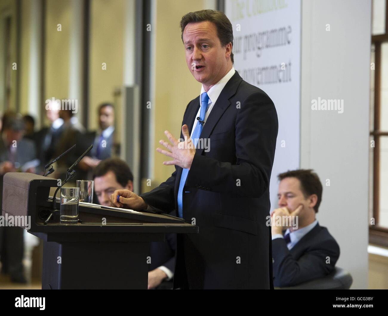 Prime Minister David Cameron speaks during the launch of the Government ...