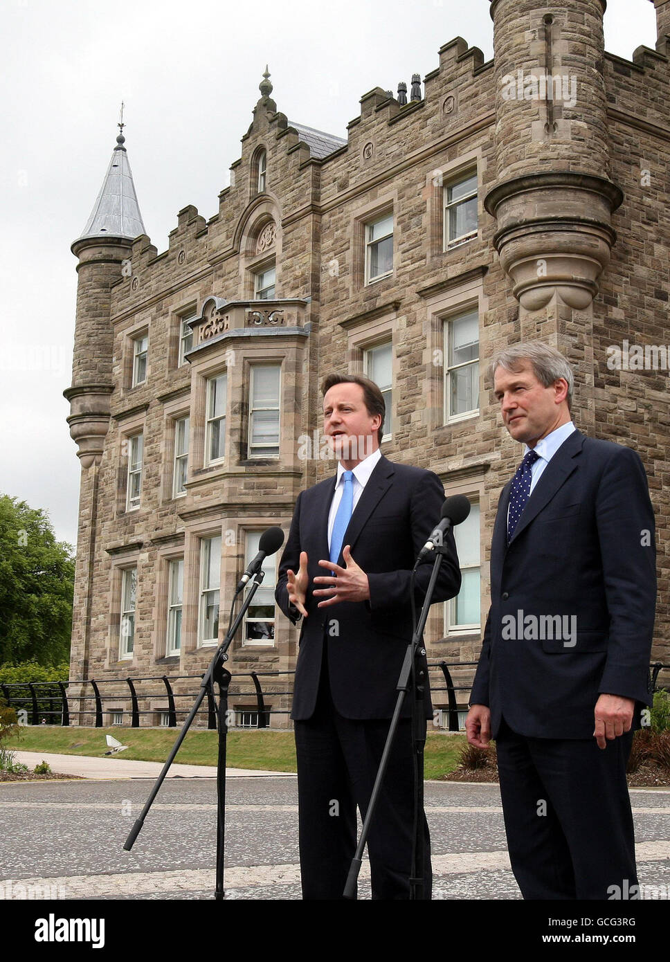 David Cameron visits Northern Ireland Stock Photo - Alamy