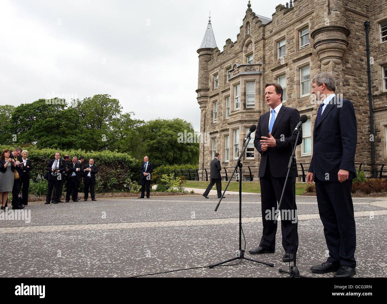 David Cameron visits Northern Ireland Stock Photo - Alamy