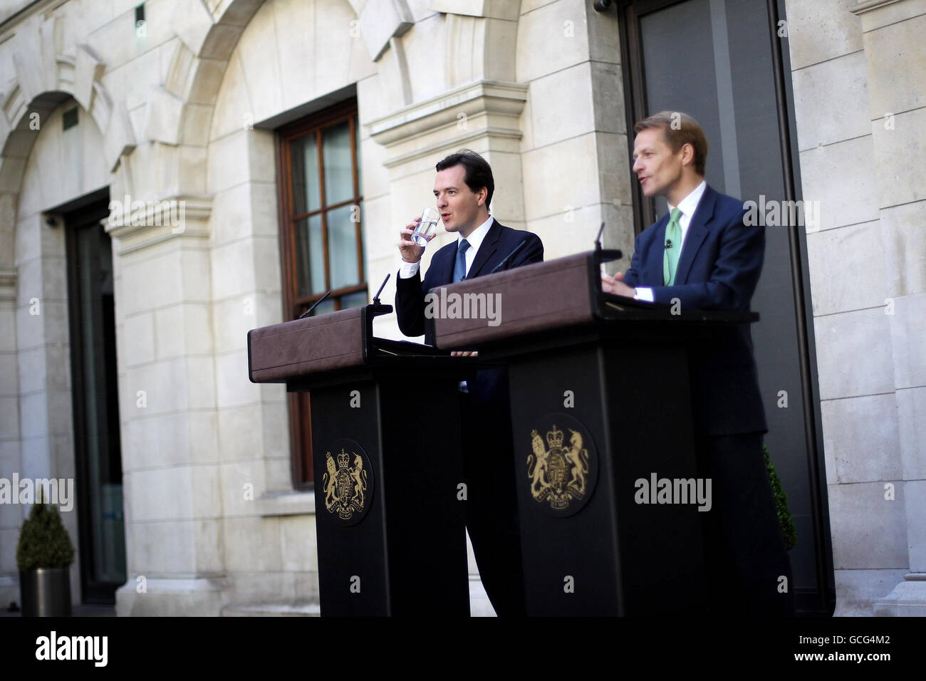 From left chancellor george osborne hi-res stock photography and images ...