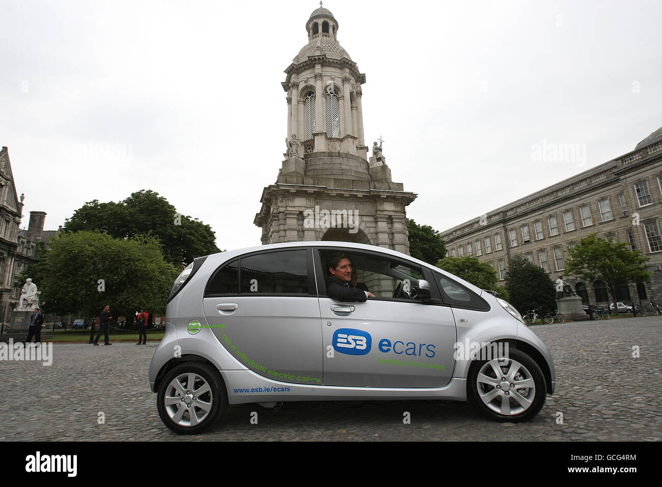 Minister for Communications Eamon Ryan TD in an ESB car at the signing ...