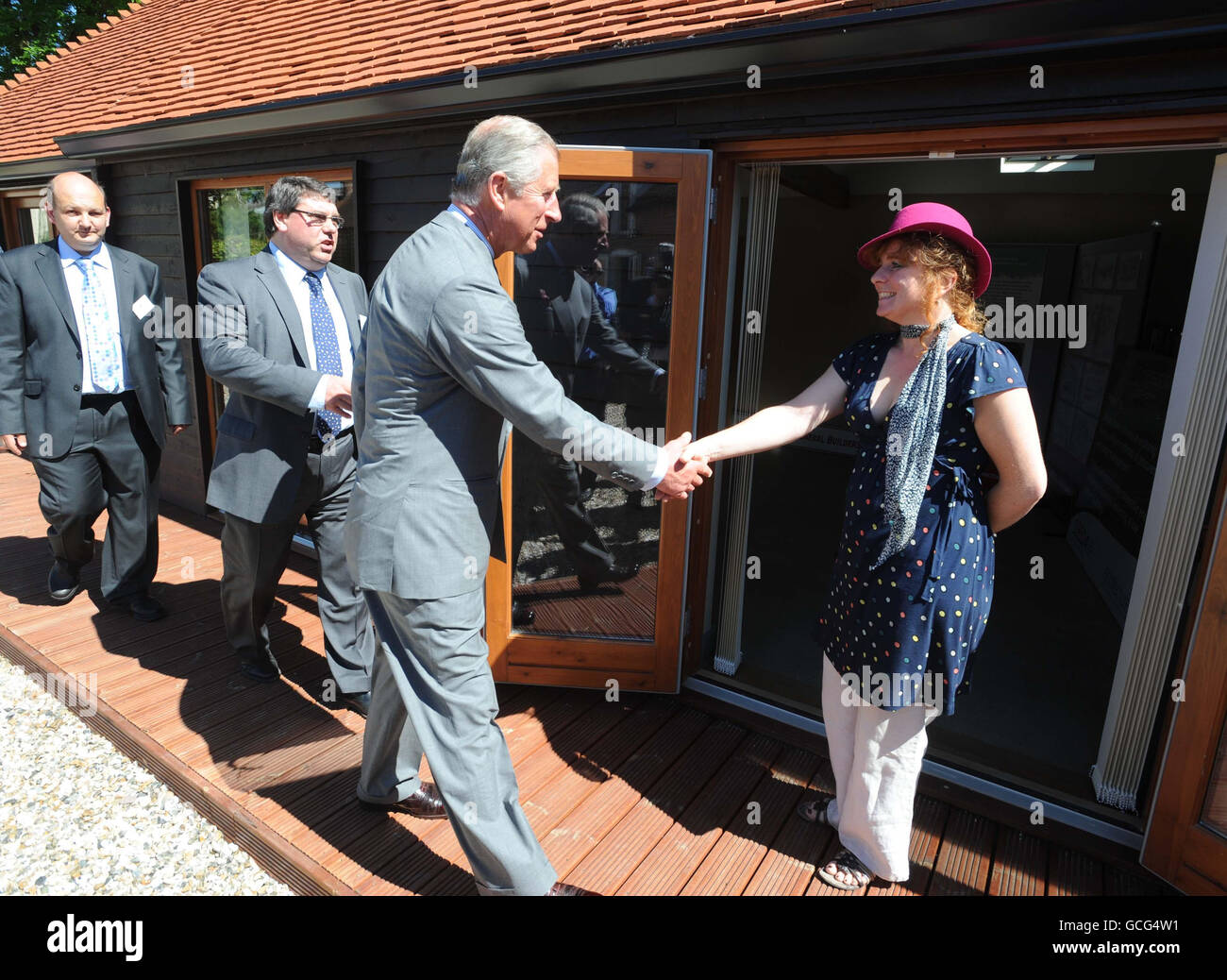 Prince of Wales meets the architect of the newly refurbished buildings ...