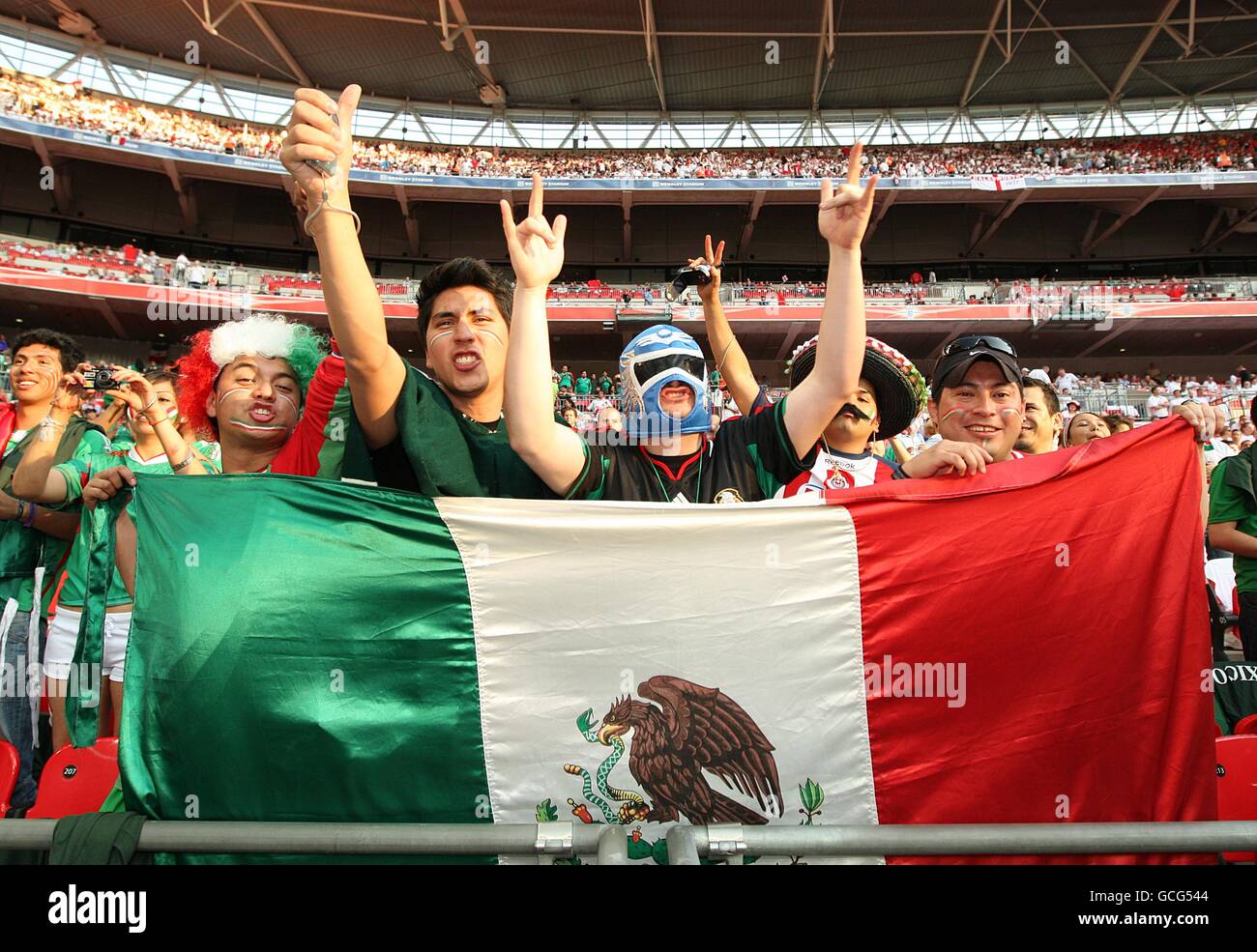 A group of mexican fans in the stands hi-res stock photography and ...