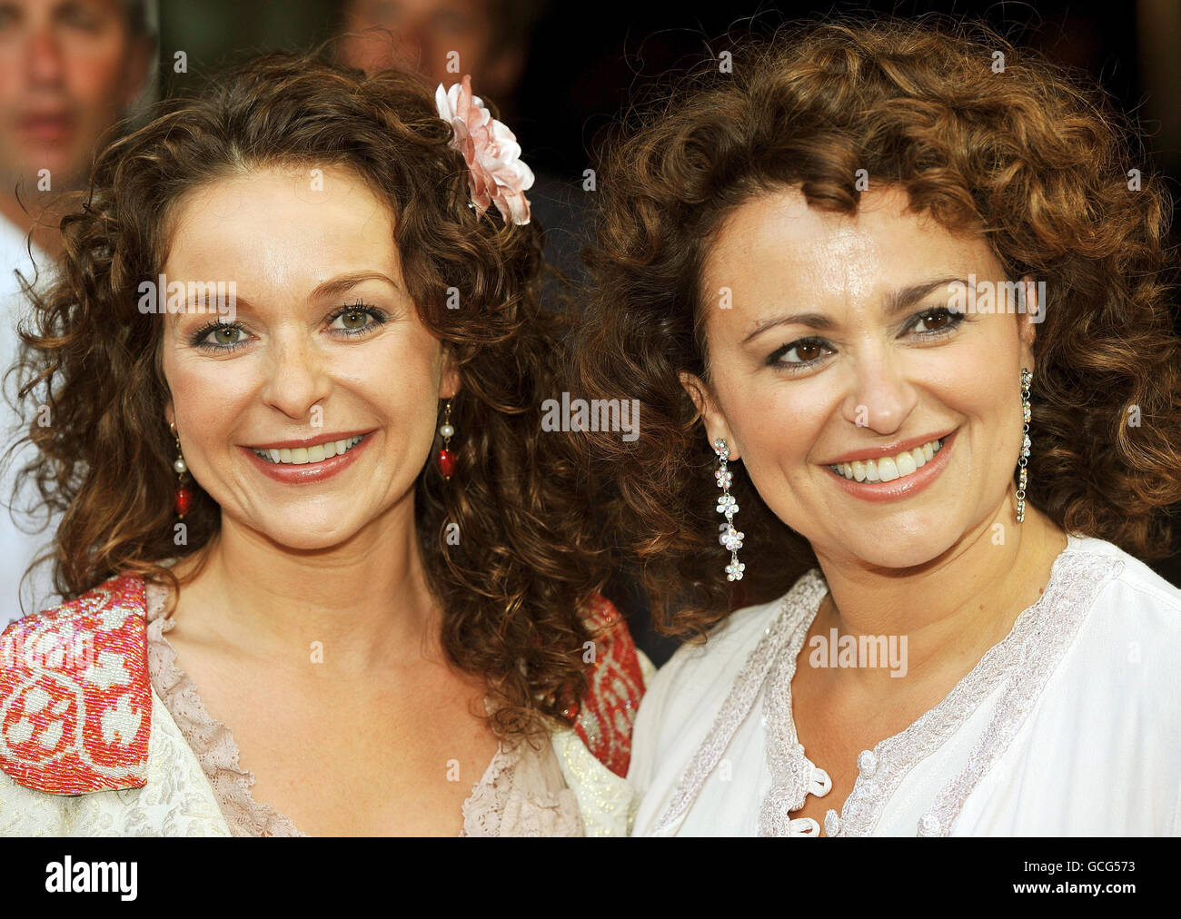 Actresses and sisters Julia (left) and Nadia Sawalha (right) arrive at ...
