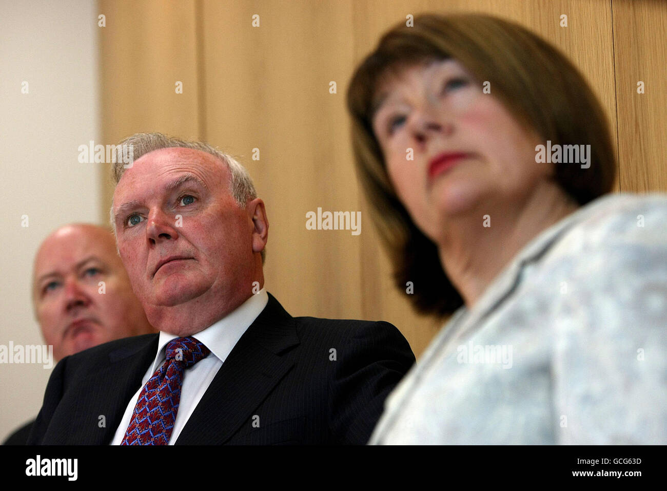 (from left) Conor Brady, Chair Dermot Gallagher, and Carmel Foley at ...