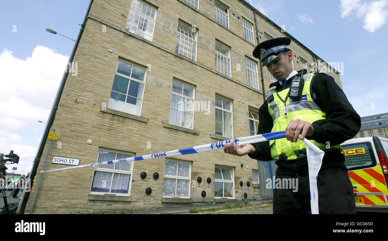 Police search an area near the home of Stephen Griffiths, 40, after he ...