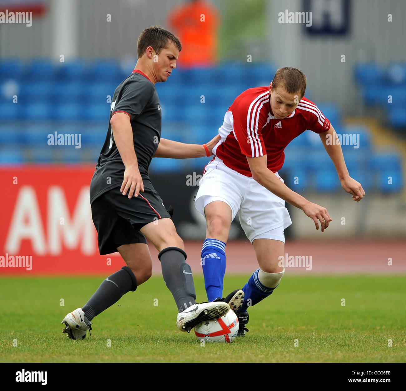 Great Britain's Sam Whately and USA's Tyler Bennett Football Bronze ...