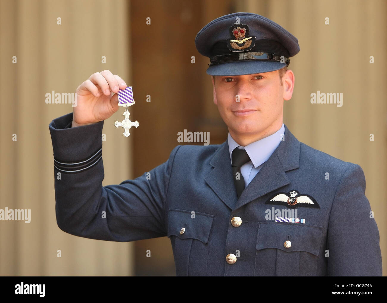 Flight Lieutenant Marc Heal after he received his Distinguished Flying ...