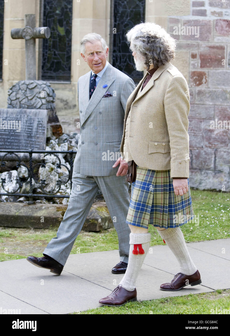 The Prince of Wales also known as the Duke of Rothesay accompanied by ...