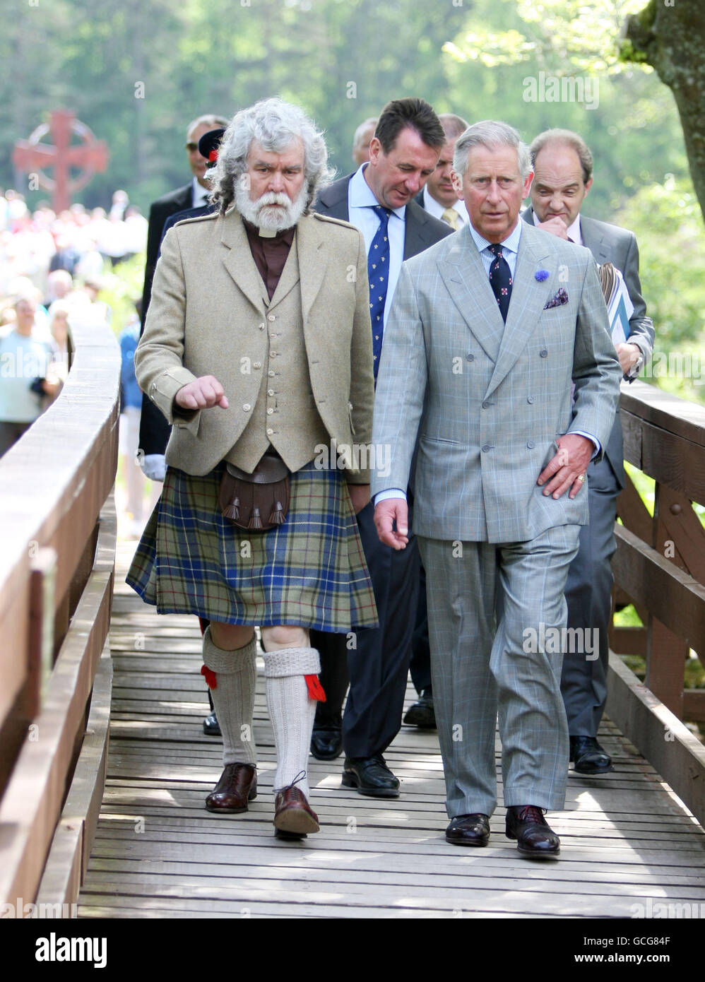 The Prince of Wales also known as the Duke of Rothesay accompanied by ...