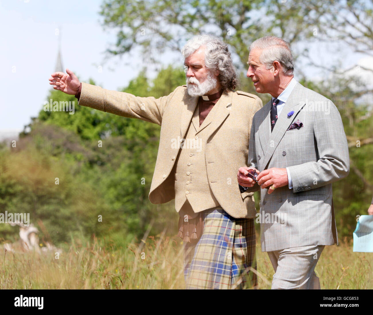 The Prince of Wales also known as the Duke of Rothesay accompanied by ...