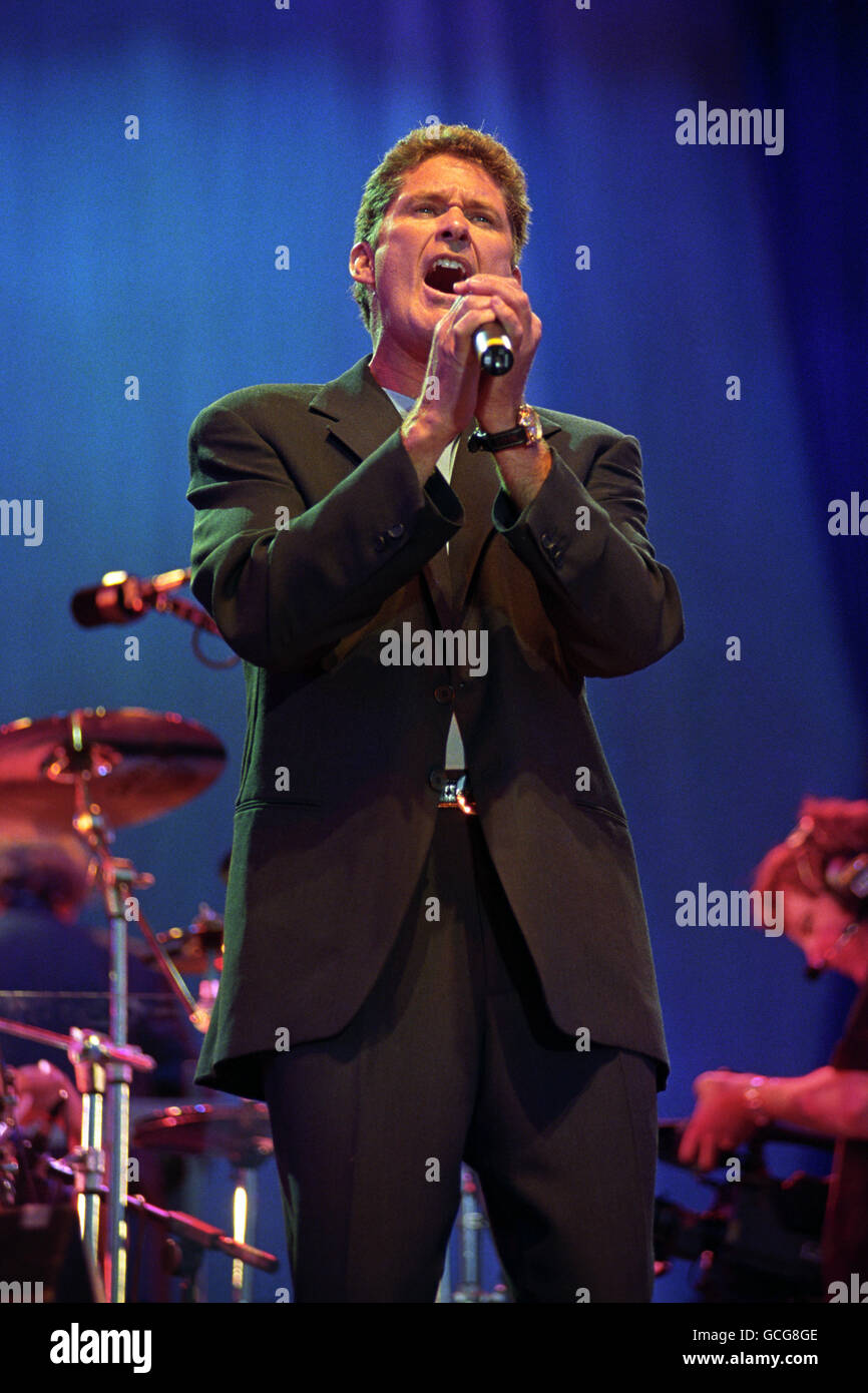 Actor David Hasselhoff Sings At The Diana Stock Photos & Actor David ...