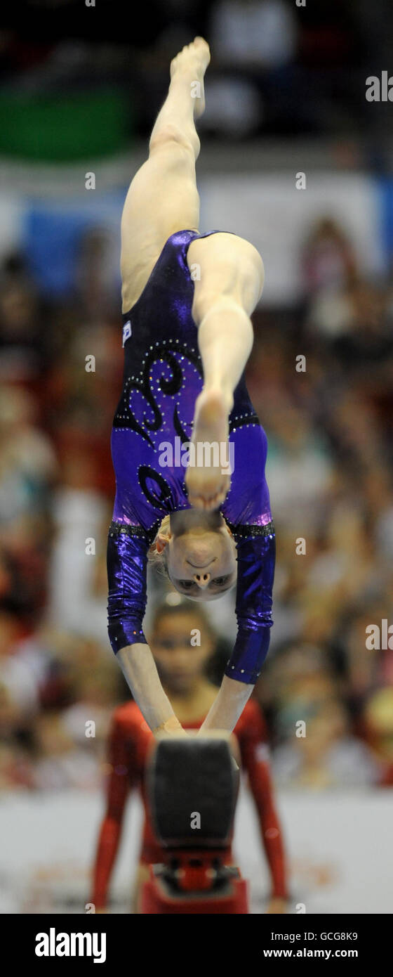 Russia's Victoria Komova competes on the beam during the Women's beam ...