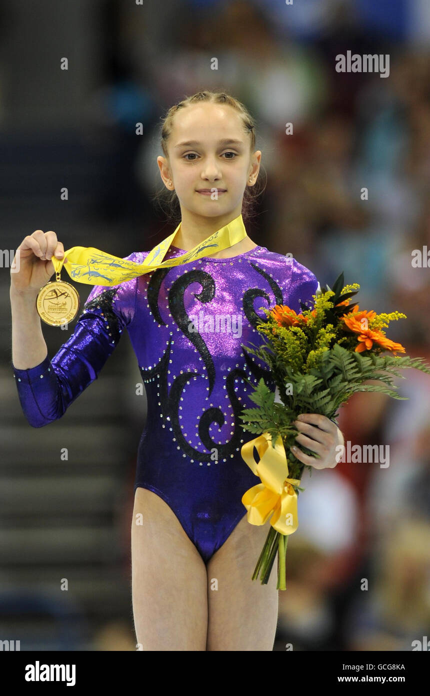 Russias Victoria Komova Wins Gold On The Beam During The Womens Beam