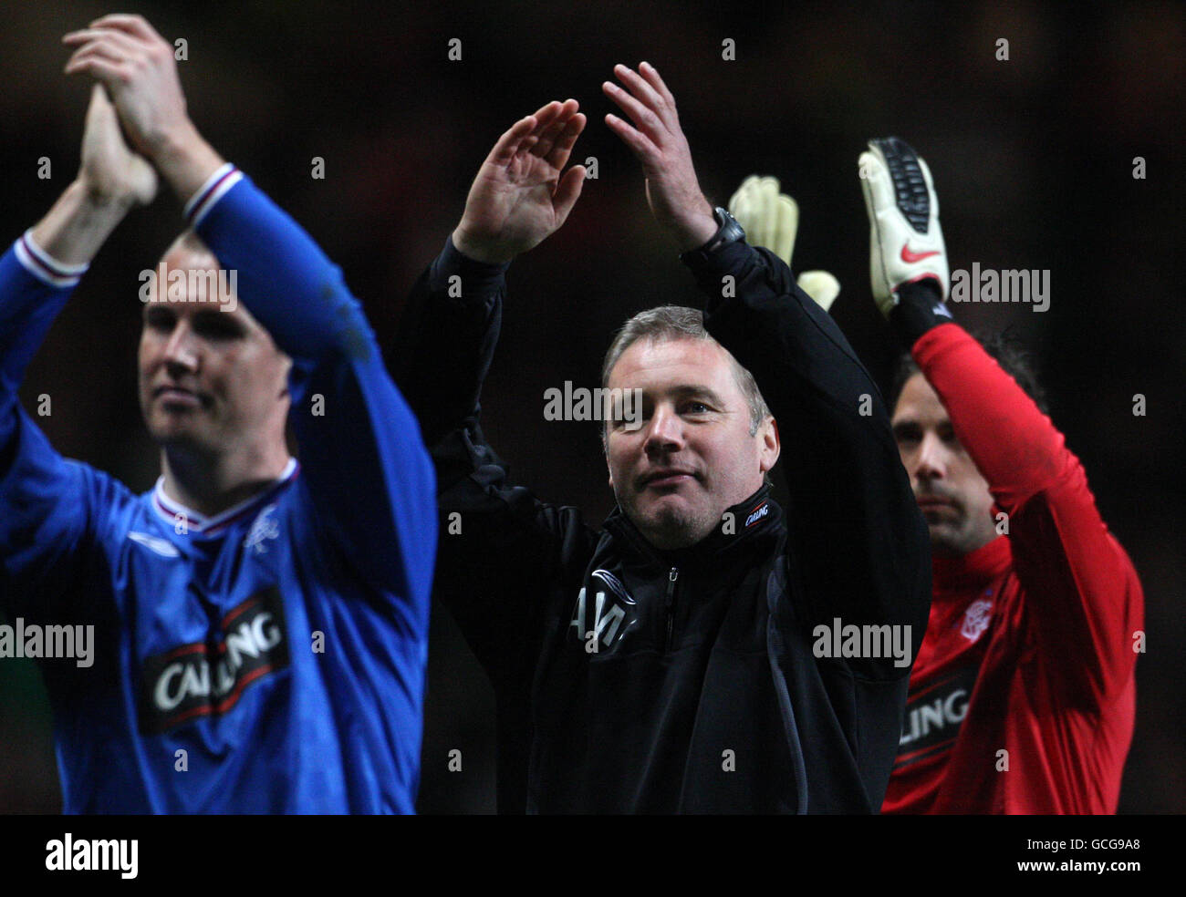 Rangers manager ally mccoist left hi-res stock photography and images ...