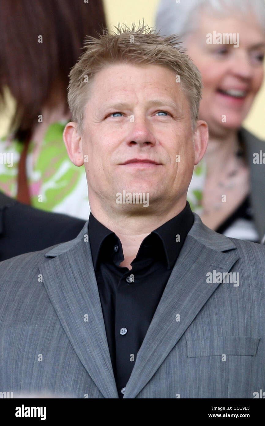 Peter schmeichel in stands prior to game hi-res stock photography and ...