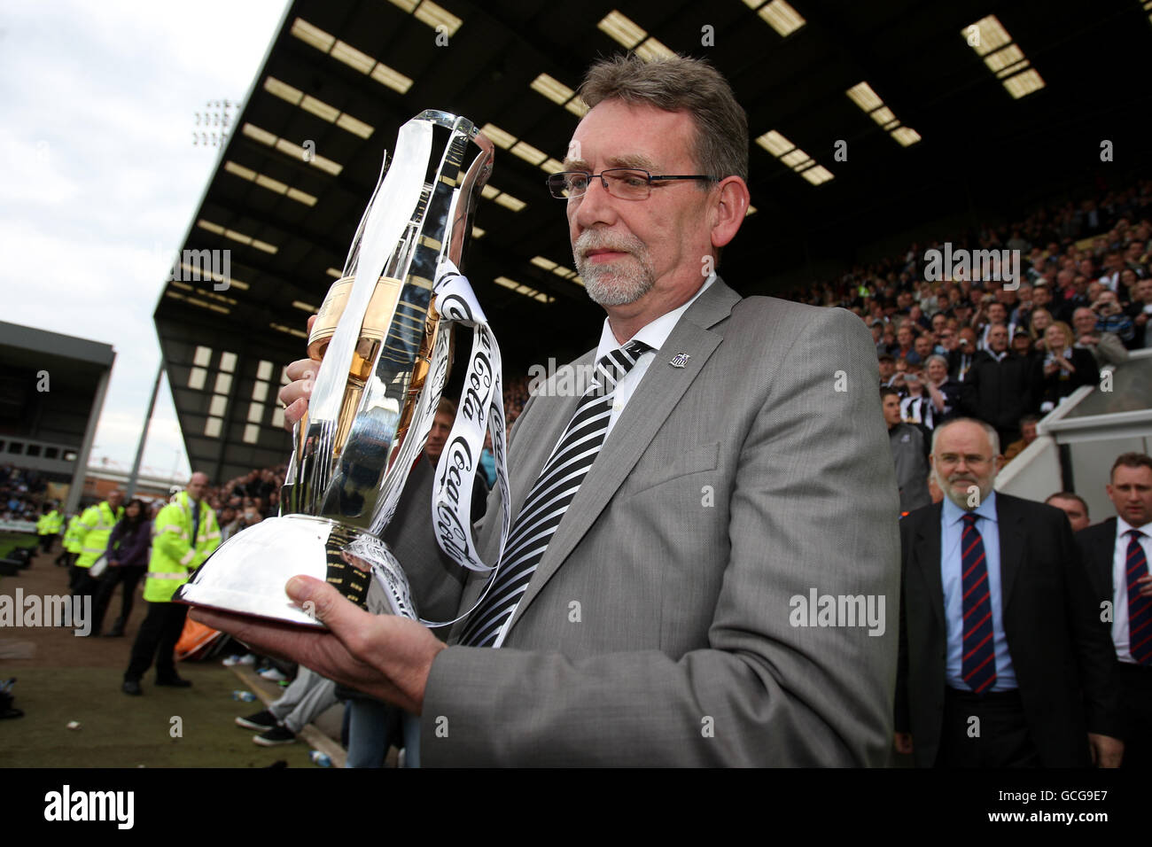 Notts County chairman Ray Trew with the Coca-Cola Football League Two ...